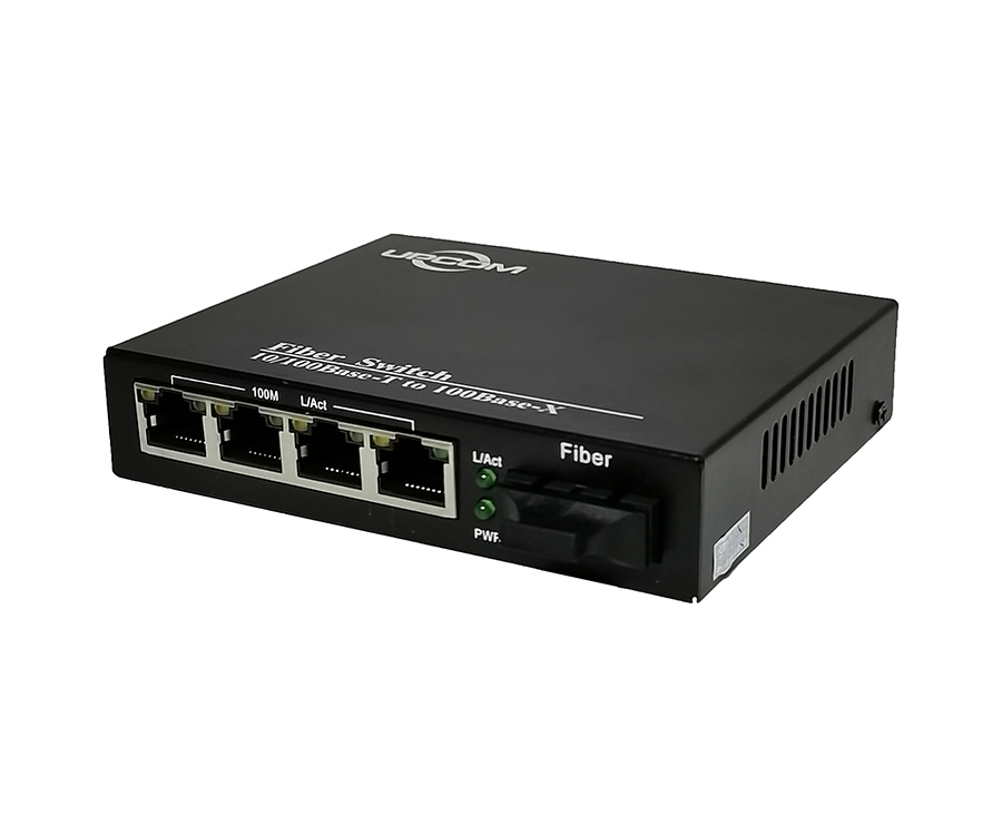 MC104 UPCOM Bộ chuyển đổi quang điện 4 cổng Ethernet 100M và 1 cổng ...