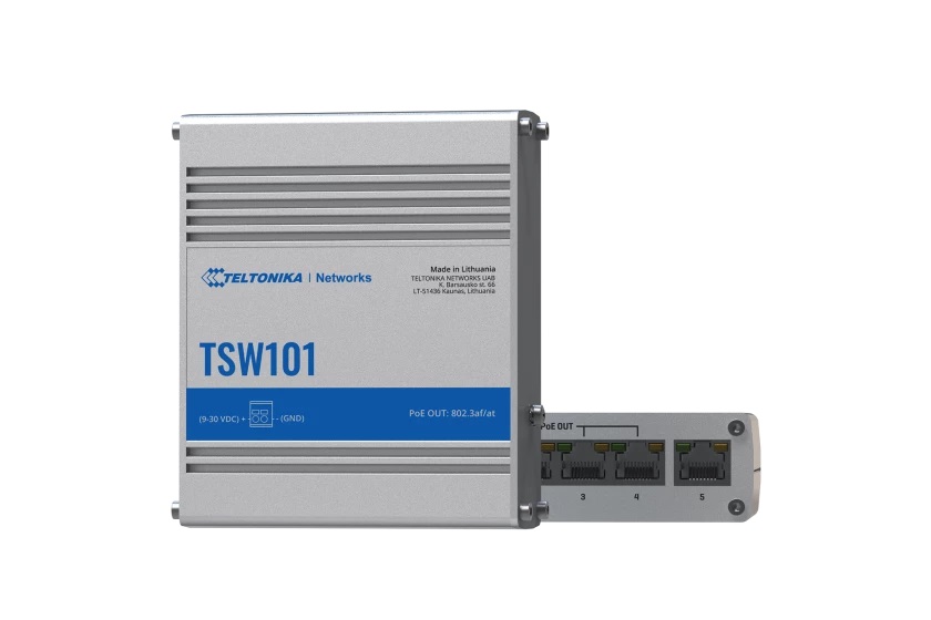 TSW101 Switch công nghiệp 5 cổng Ethernet Gigabit (4 cổng hỗ trợ POE)